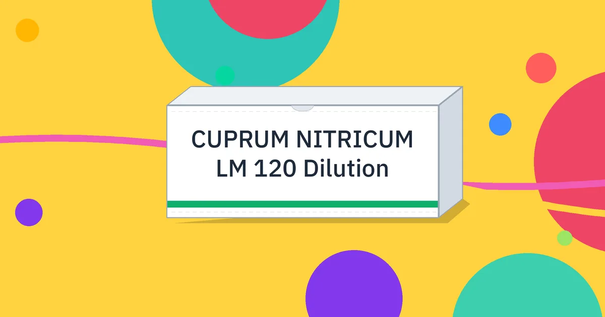 Symbolbild: Packung mit der Aufschrift CUPRUM NITRICUM LM 120 Dilution (PZN 12838903) – Verfügbarkeit und Bezug in Apotheken in Frankfurt am Main
