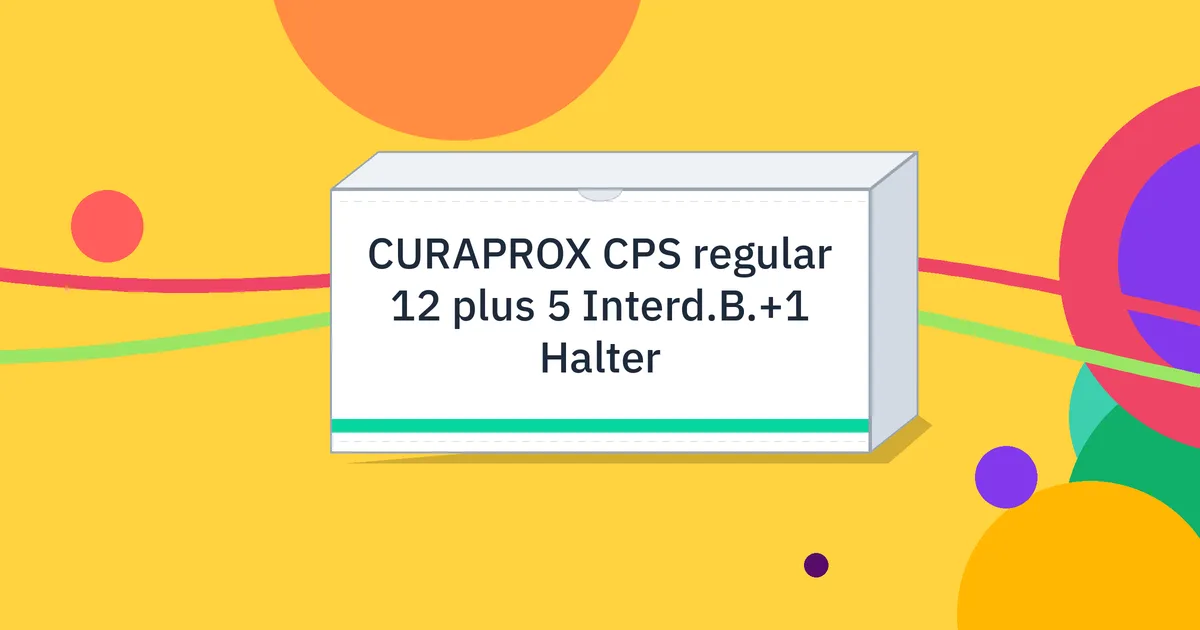 Symbolbild: Packung mit der Aufschrift CURAPROX CPS regular 12 plus 5 Interd.B.+1 Halter (PZN 16009032) – Verfügbarkeit und Bezug in Apotheken in Frankfurt am Main