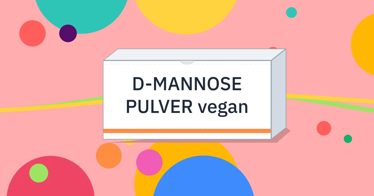 Symbolbild: Packung mit der Aufschrift D-MANNOSE PULVER vegan (PZN 15870089) – Verfügbarkeit und Bezug in Apotheken in Frankfurt am Main