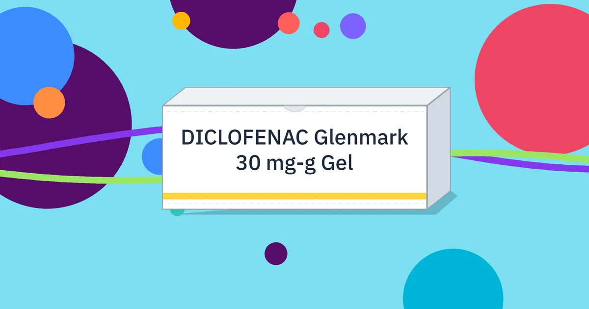 Symbolbild: Packung mit der Aufschrift DICLOFENAC Glenmark 30 mg-g Gel (PZN 19432297) – Verfügbarkeit und Bezug in Apotheken in Frankfurt am Main