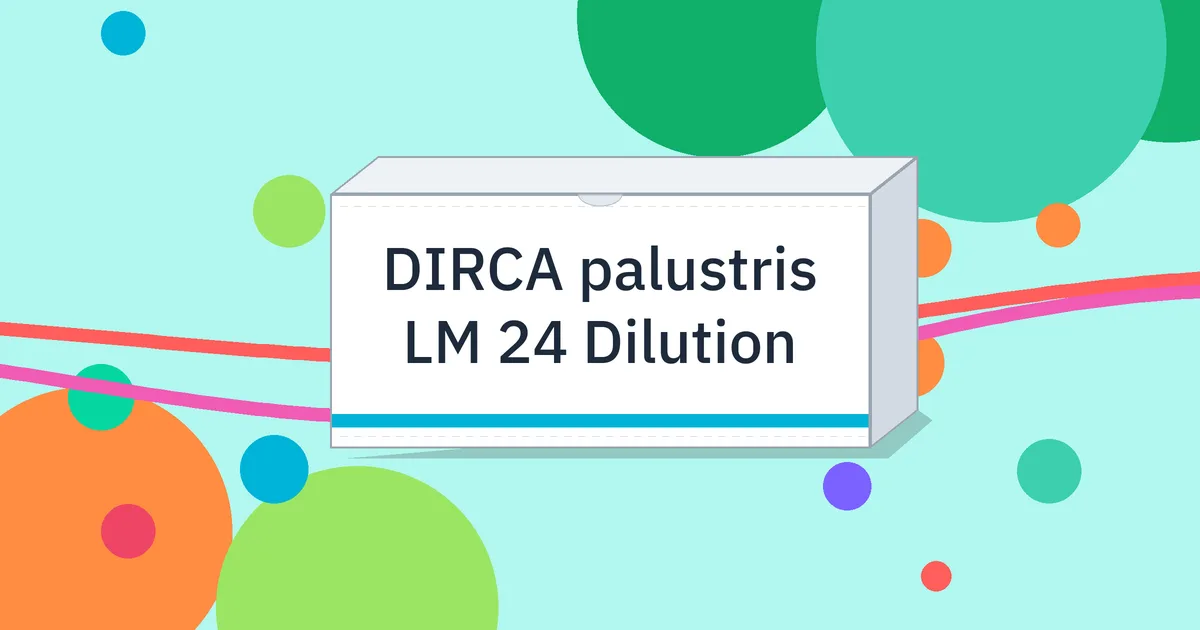 Symbolbild: Packung mit der Aufschrift DIRCA palustris LM 24 Dilution (PZN 13465775) – Verfügbarkeit und Bezug in Apotheken in Frankfurt am Main