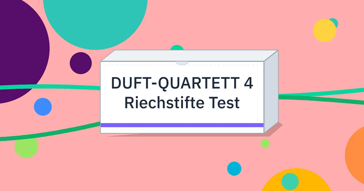 Symbolbild: Packung mit der Aufschrift DUFT-QUARTETT 4 Riechstifte Test (PZN 17635725) – Verfügbarkeit und Bezug in Apotheken in Frankfurt am Main