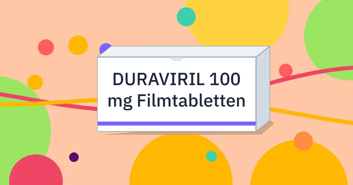 Symbolbild: Packung mit der Aufschrift DURAVIRIL 100 mg Filmtabletten (PZN 04704175) – Verfügbarkeit und Bezug in Apotheken in Frankfurt am Main