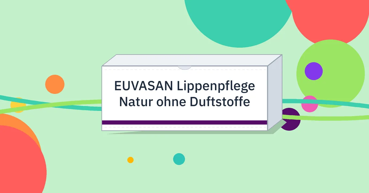 Symbolbild: Packung mit der Aufschrift EUVASAN Lippenpflege Natur ohne Duftstoffe (PZN 08761129) – Verfügbarkeit und Bezug in Apotheken in Frankfurt am Main