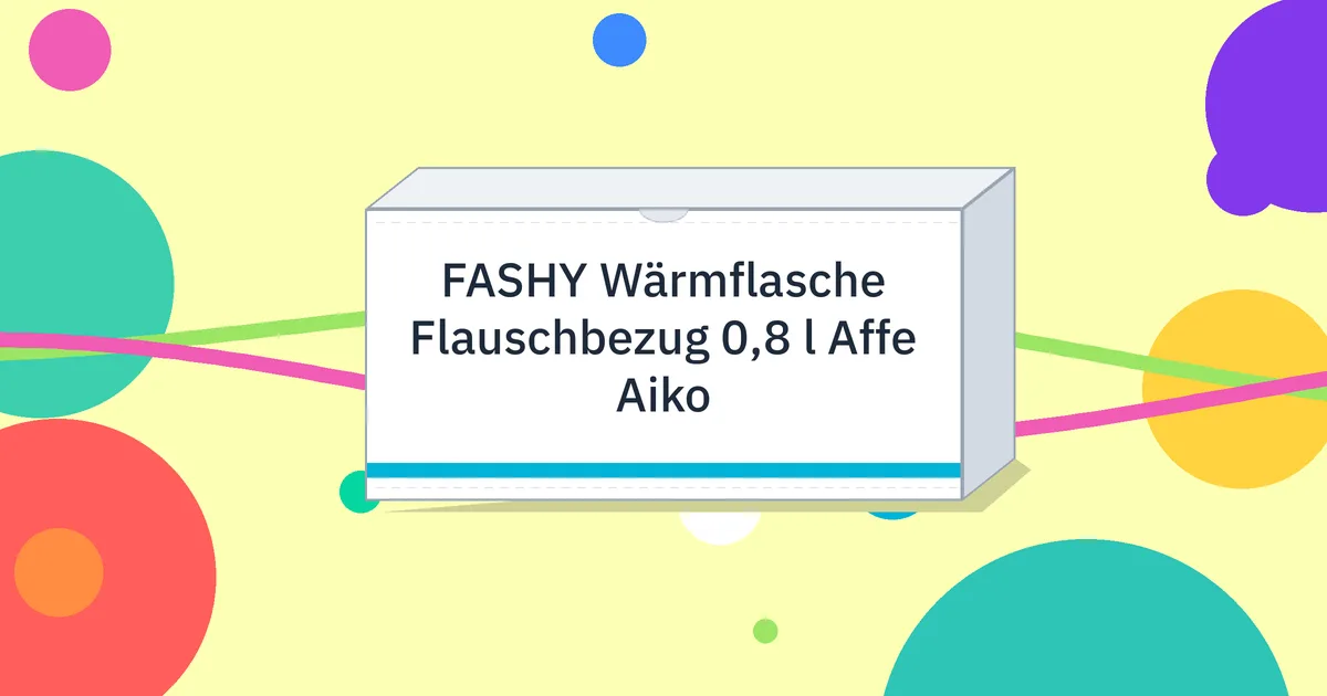 Symbolbild: Packung mit der Aufschrift FASHY Wärmflasche Flauschbezug 0,8 l Affe Aiko (PZN 18649008) – Verfügbarkeit und Bezug in Apotheken in Frankfurt am Main