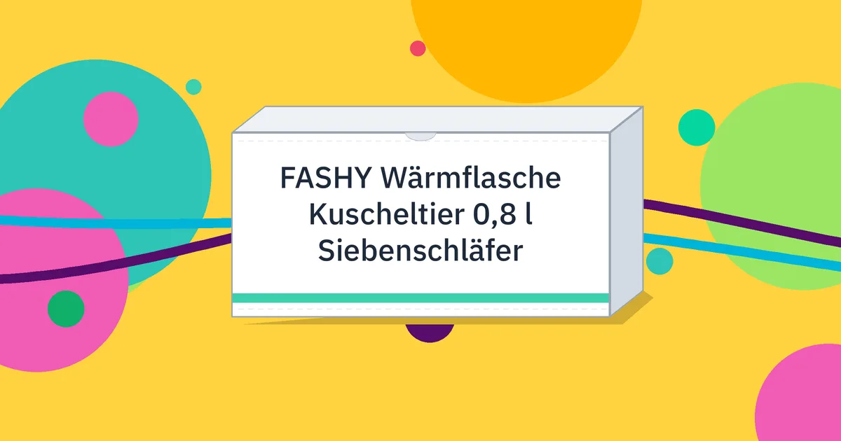 Symbolbild: Packung mit der Aufschrift FASHY Wärmflasche Kuscheltier 0,8 l Siebenschläfer (PZN 16579344) – Verfügbarkeit und Bezug in Apotheken in Frankfurt am Main