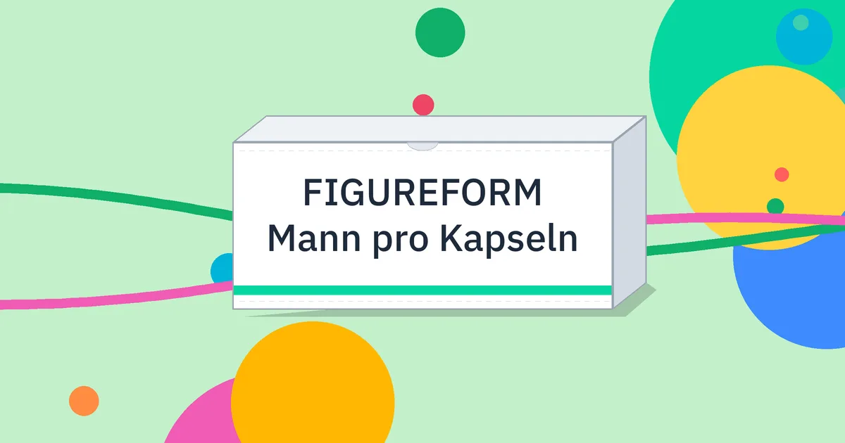 Symbolbild: Packung mit der Aufschrift FIGUREFORM Mann pro Kapseln (PZN 10087433) – Verfügbarkeit und Bezug in Apotheken in Frankfurt am Main