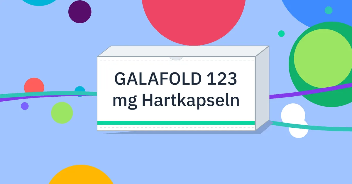 Symbolbild: Packung mit der Aufschrift GALAFOLD 123 mg Hartkapseln (PZN 16753003) – Verfügbarkeit und Bezug in Apotheken in Frankfurt am Main