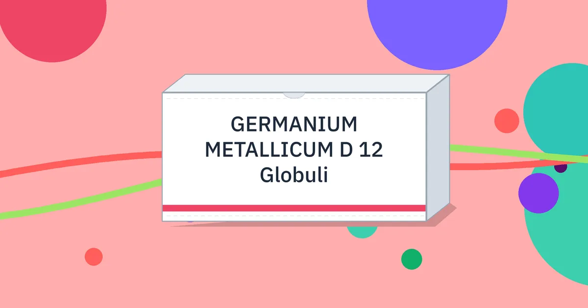 Symbolbild: Packung mit der Aufschrift GERMANIUM METALLICUM D 12 Globuli (PZN 07456832) – Verfügbarkeit und Bezug in Apotheken in Frankfurt am Main