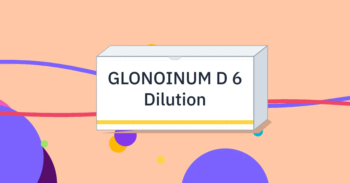 Symbolbild: Packung mit der Aufschrift GLONOINUM D 6 Dilution (PZN 02401909) – Verfügbarkeit und Bezug in Apotheken in Frankfurt am Main