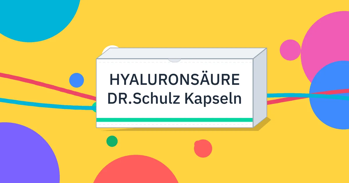 Symbolbild: Packung mit der Aufschrift HYALURONSÄURE DR.Schulz Kapseln (PZN 15397888) – Verfügbarkeit und Bezug in Apotheken in Frankfurt am Main