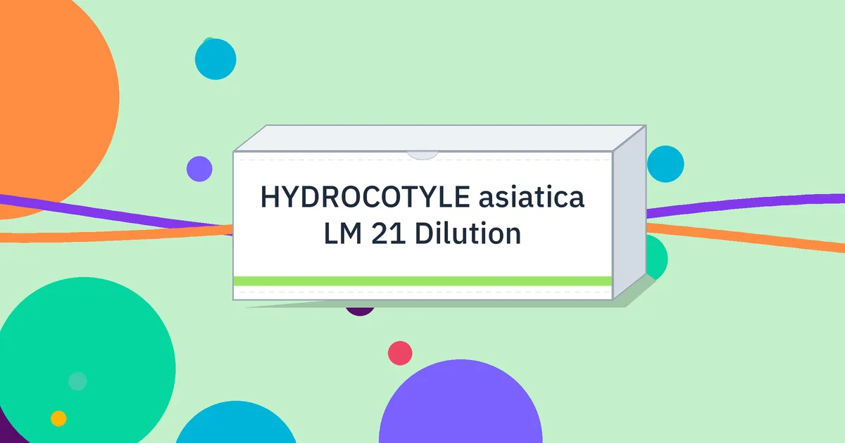Symbolbild: Packung mit der Aufschrift HYDROCOTYLE asiatica LM 21 Dilution (PZN 13556897) – Verfügbarkeit und Bezug in Apotheken in Frankfurt am Main