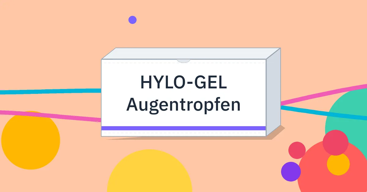 Symbolbild: Packung mit der Aufschrift HYLO-GEL Augentropfen (PZN 06144964) – Verfügbarkeit und Bezug in Apotheken in Frankfurt am Main