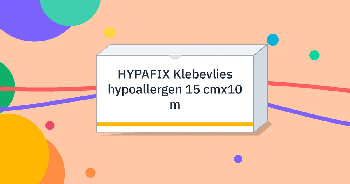 Symbolbild: Packung mit der Aufschrift HYPAFIX Klebevlies hypoallergen 15 cmx10 m (PZN 19701337) – Verfügbarkeit und Bezug in Apotheken in Frankfurt am Main