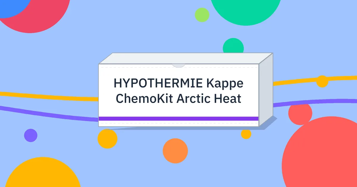Symbolbild: Packung mit der Aufschrift HYPOTHERMIE Kappe ChemoKit Arctic Heat (PZN 16761356) – Verfügbarkeit und Bezug in Apotheken in Frankfurt am Main