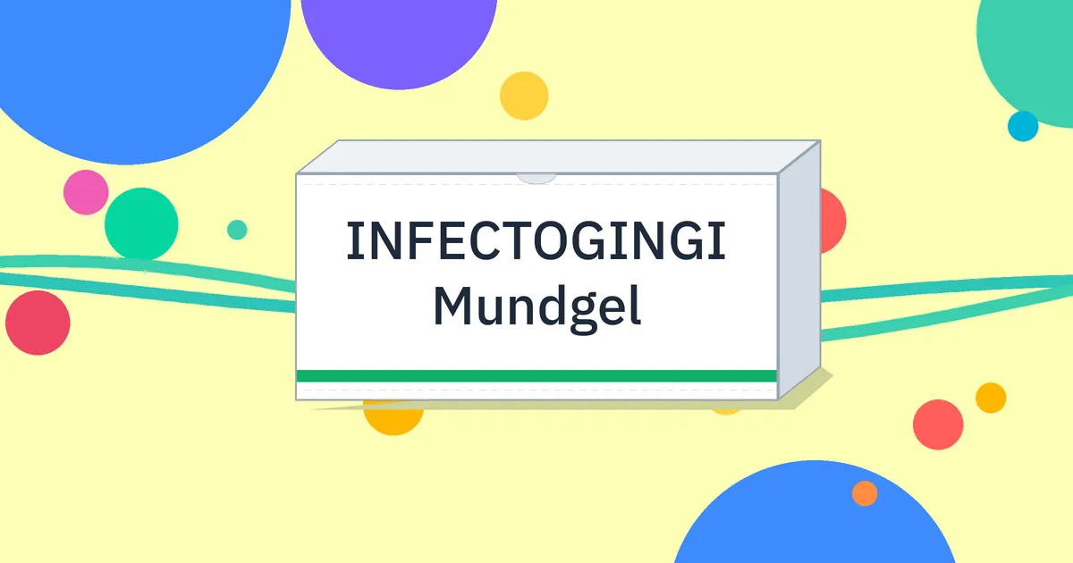 Symbolbild: Packung mit der Aufschrift INFECTOGINGI Mundgel (PZN 06819037) – Verfügbarkeit und Bezug in Apotheken in Frankfurt am Main