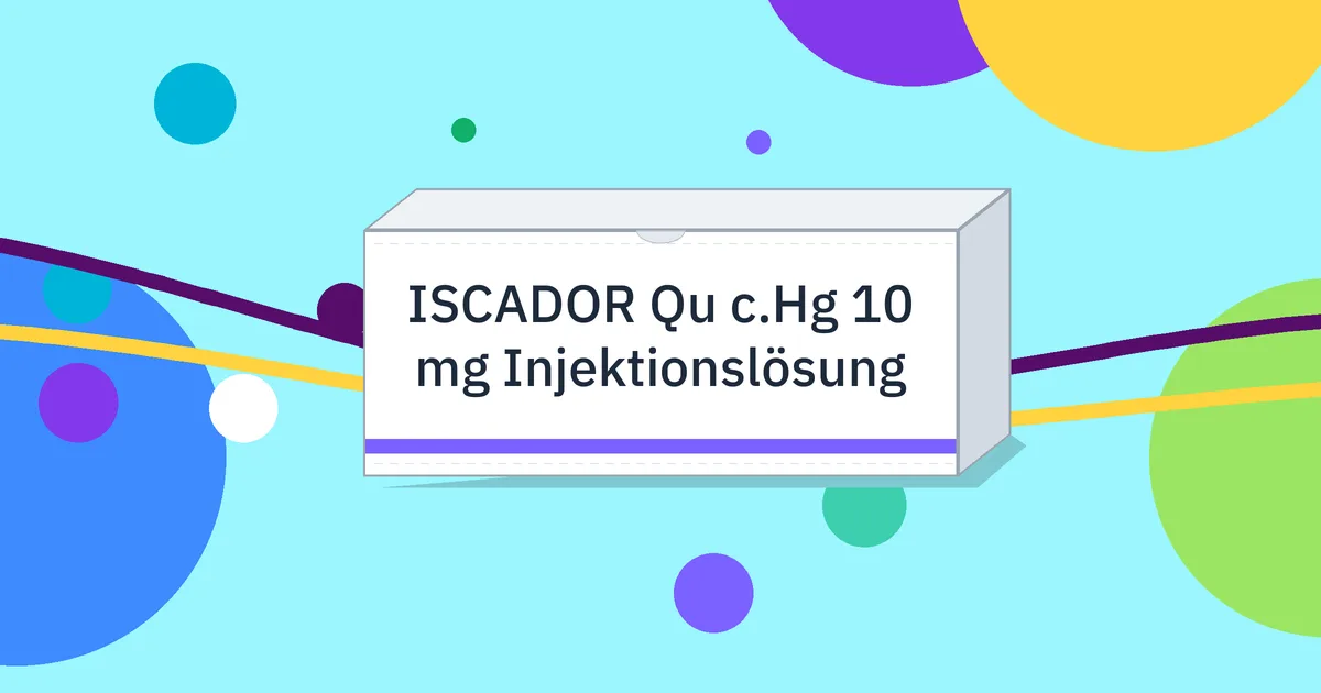 Symbolbild: Packung mit der Aufschrift ISCADOR Qu c.Hg 10 mg Injektionslösung (PZN 01386378) – Verfügbarkeit und Bezug in Apotheken in Frankfurt am Main