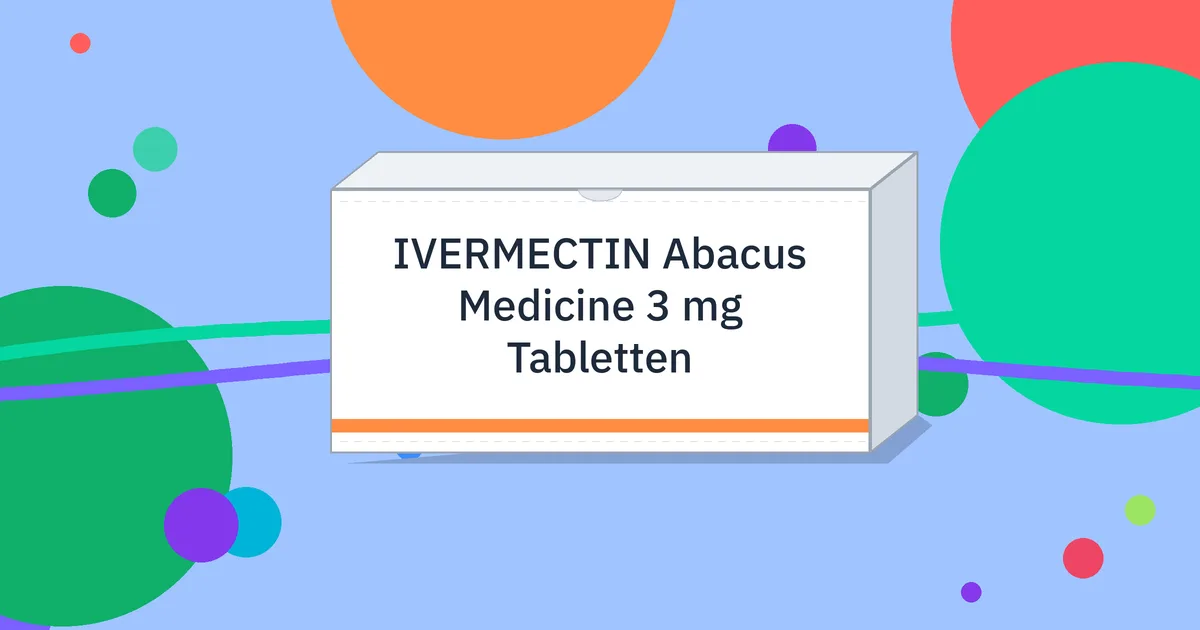 Symbolbild: Packung mit der Aufschrift IVERMECTIN Abacus Medicine 3 mg Tabletten (PZN 19822236) – Verfügbarkeit und Bezug in Apotheken in Frankfurt am Main