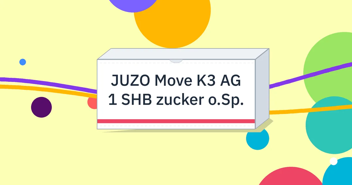 Symbolbild: Packung mit der Aufschrift JUZO Move K3 AG 1 SHB zucker o.Sp. (PZN 18577295) – Verfügbarkeit und Bezug in Apotheken in Frankfurt am Main