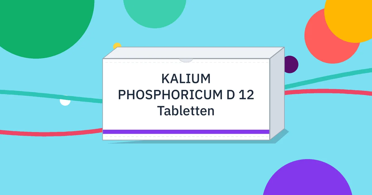 Symbolbild: Packung mit der Aufschrift KALIUM PHOSPHORICUM D 12 Tabletten (PZN 01775660) – Verfügbarkeit und Bezug in Apotheken in Frankfurt am Main