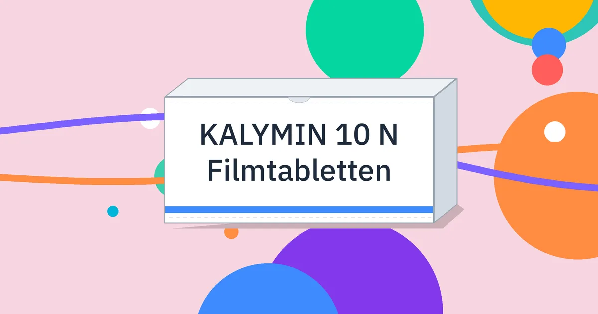 Symbolbild: Packung mit der Aufschrift KALYMIN 10 N Filmtabletten (PZN 05458525) – Verfügbarkeit und Bezug in Apotheken in Frankfurt am Main