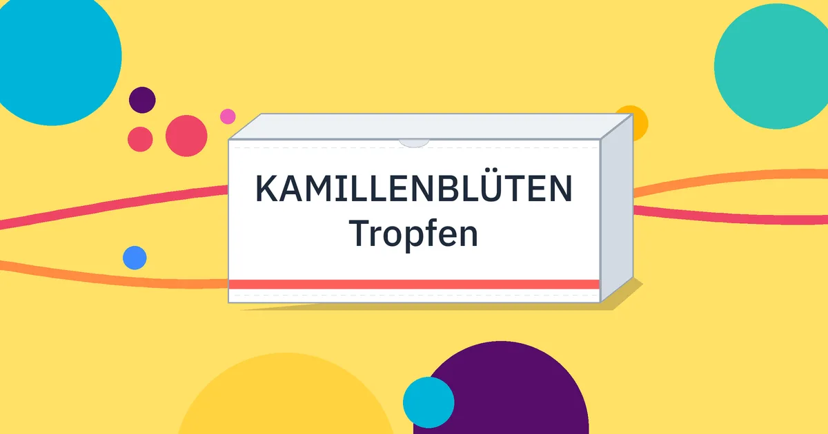 Symbolbild: Packung mit der Aufschrift KAMILLENBLÜTEN Tropfen (PZN 18396085) – Verfügbarkeit und Bezug in Apotheken in Frankfurt am Main