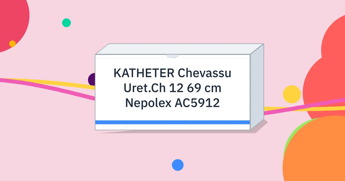 Symbolbild: Packung mit der Aufschrift KATHETER Chevassu Uret.Ch 12 69 cm Nepolex AC5912 (PZN 00154111) – Verfügbarkeit und Bezug in Apotheken in Frankfurt am Main