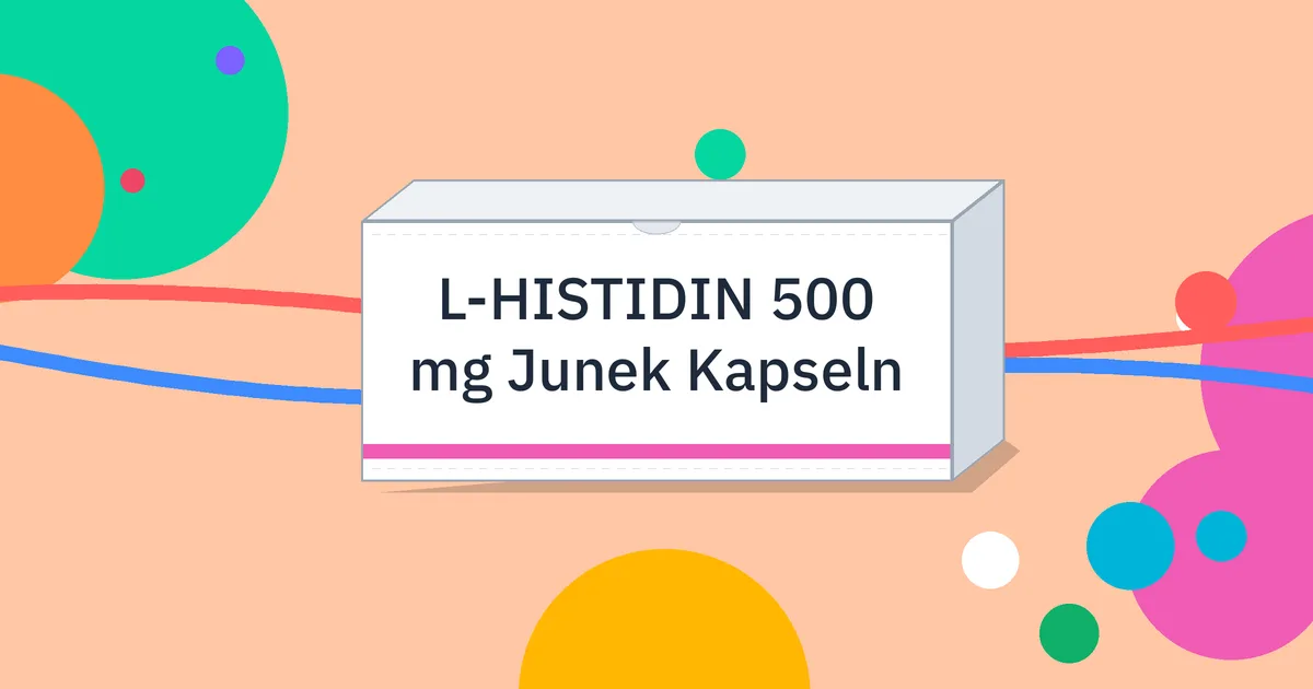 Symbolbild: Packung mit der Aufschrift L-HISTIDIN 500 mg Junek Kapseln (PZN 00133422) – Verfügbarkeit und Bezug in Apotheken in Frankfurt am Main