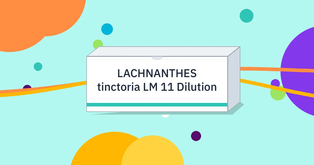 Symbolbild: Packung mit der Aufschrift LACHNANTHES tinctoria LM 11 Dilution (PZN 13520356) – Verfügbarkeit und Bezug in Apotheken in Frankfurt am Main