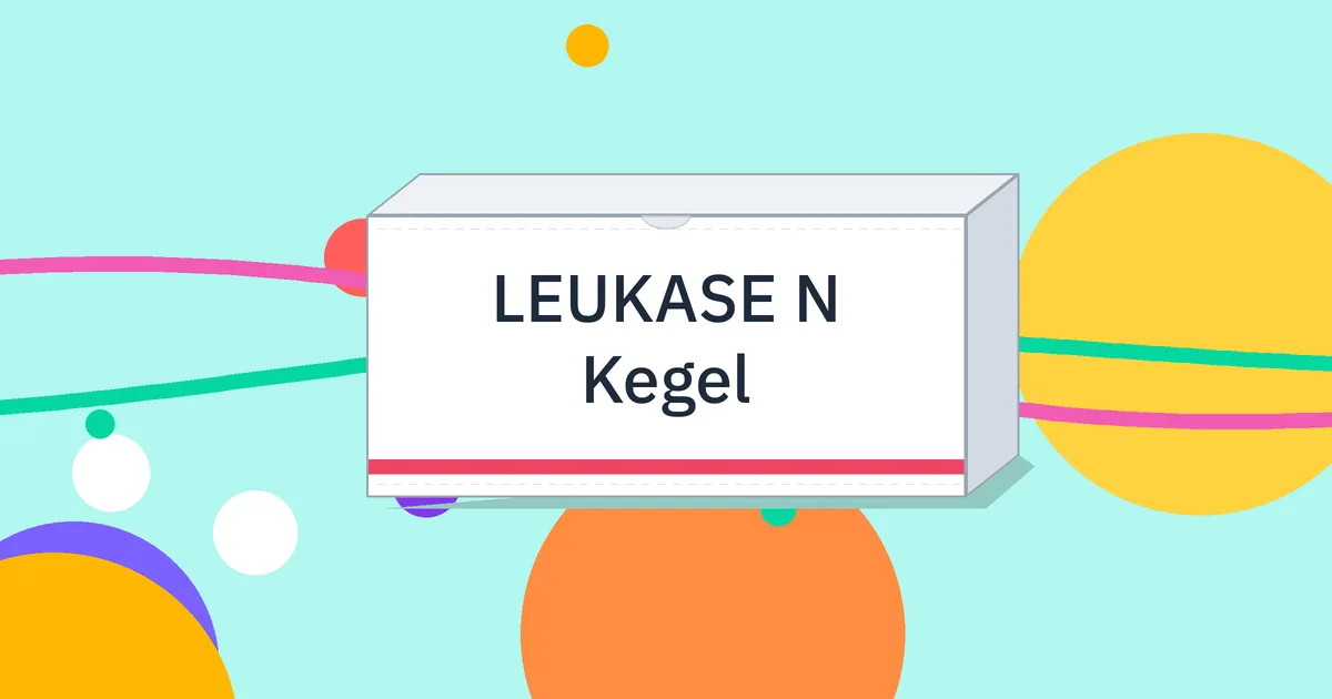 Symbolbild: Packung mit der Aufschrift LEUKASE N Kegel (PZN 04788634) – Verfügbarkeit und Bezug in Apotheken in Frankfurt am Main