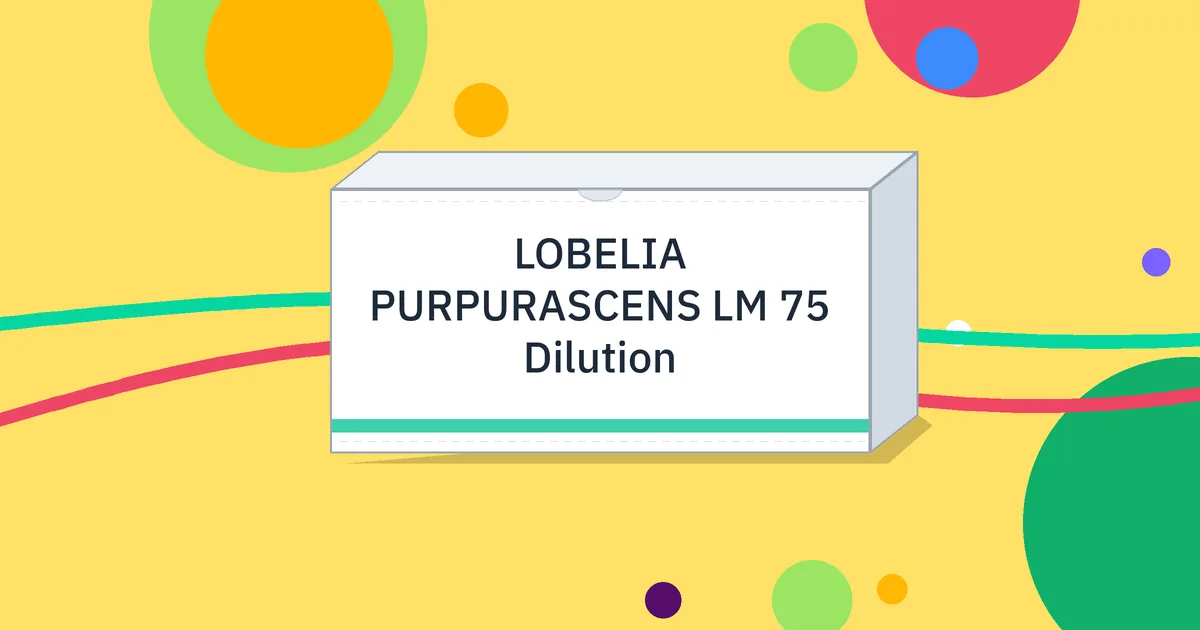 Symbolbild: Packung mit der Aufschrift LOBELIA PURPURASCENS LM 75 Dilution (PZN 13534571) – Verfügbarkeit und Bezug in Apotheken in Frankfurt am Main