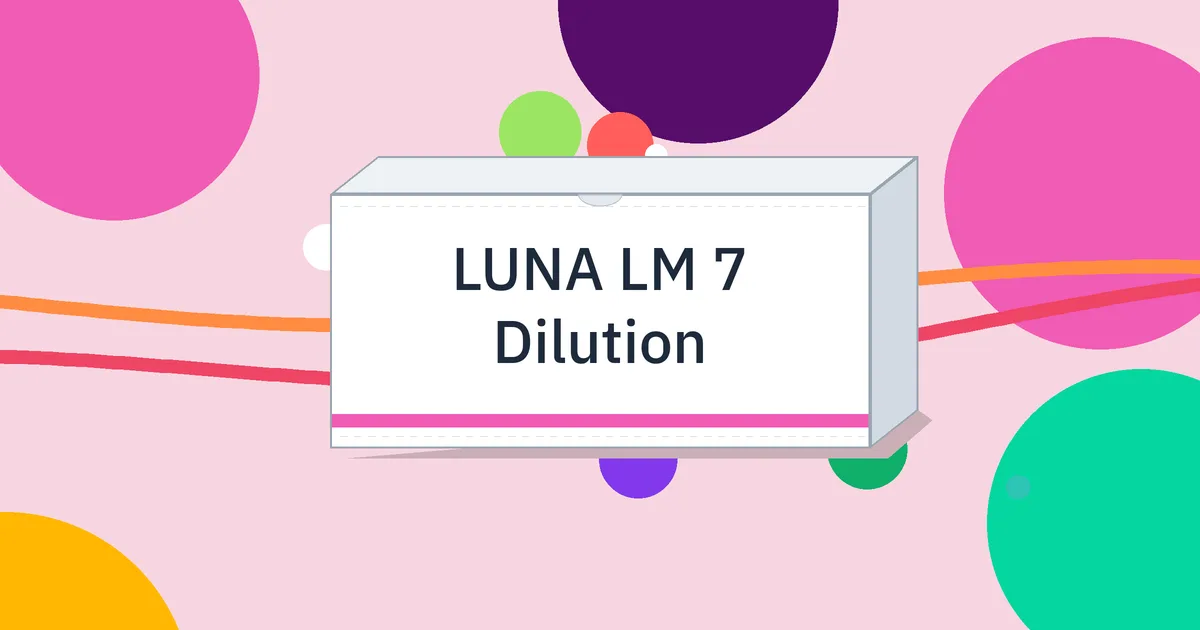 Symbolbild: Packung mit der Aufschrift LUNA LM 7 Dilution (PZN 12933820) – Verfügbarkeit und Bezug in Apotheken in Frankfurt am Main