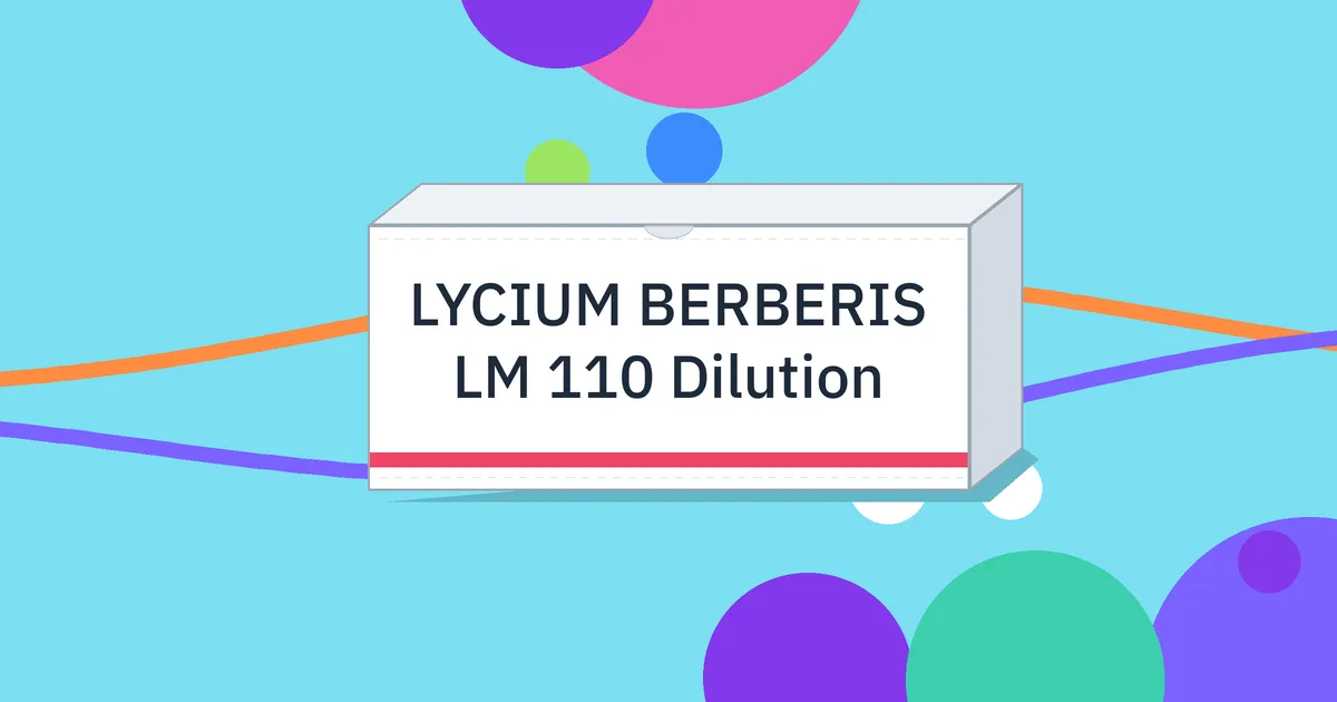 Symbolbild: Packung mit der Aufschrift LYCIUM BERBERIS LM 110 Dilution (PZN 13537405) – Verfügbarkeit und Bezug in Apotheken in Frankfurt am Main
