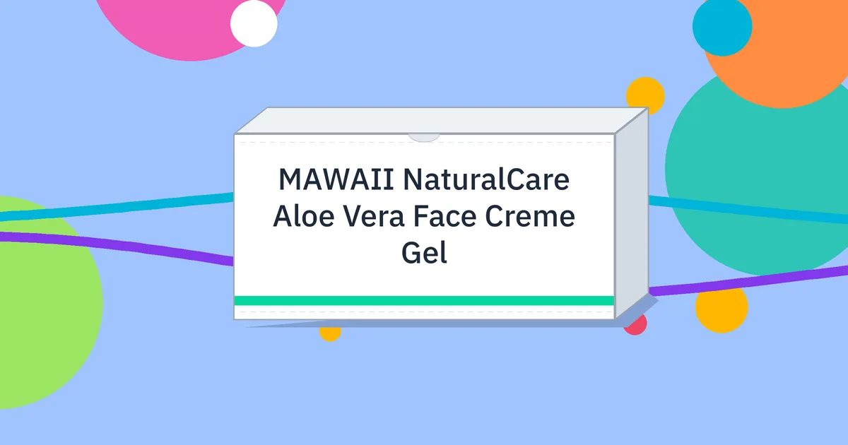 Symbolbild: Packung mit der Aufschrift MAWAII NaturalCare Aloe Vera Face Creme Gel (PZN 09695044) – Verfügbarkeit und Bezug in Apotheken in Frankfurt am Main