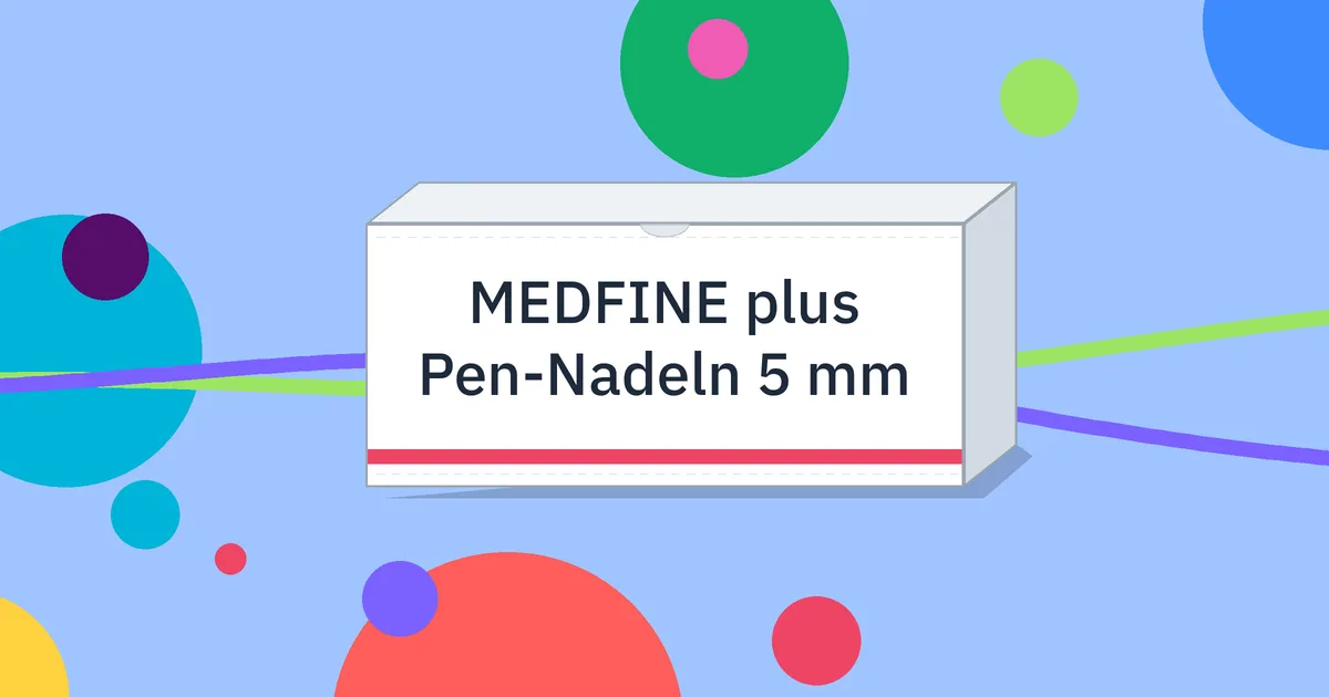 Symbolbild: Packung mit der Aufschrift MEDFINE plus Pen-Nadeln 5 mm (PZN 14414030) – Verfügbarkeit und Bezug in Apotheken in Frankfurt am Main
