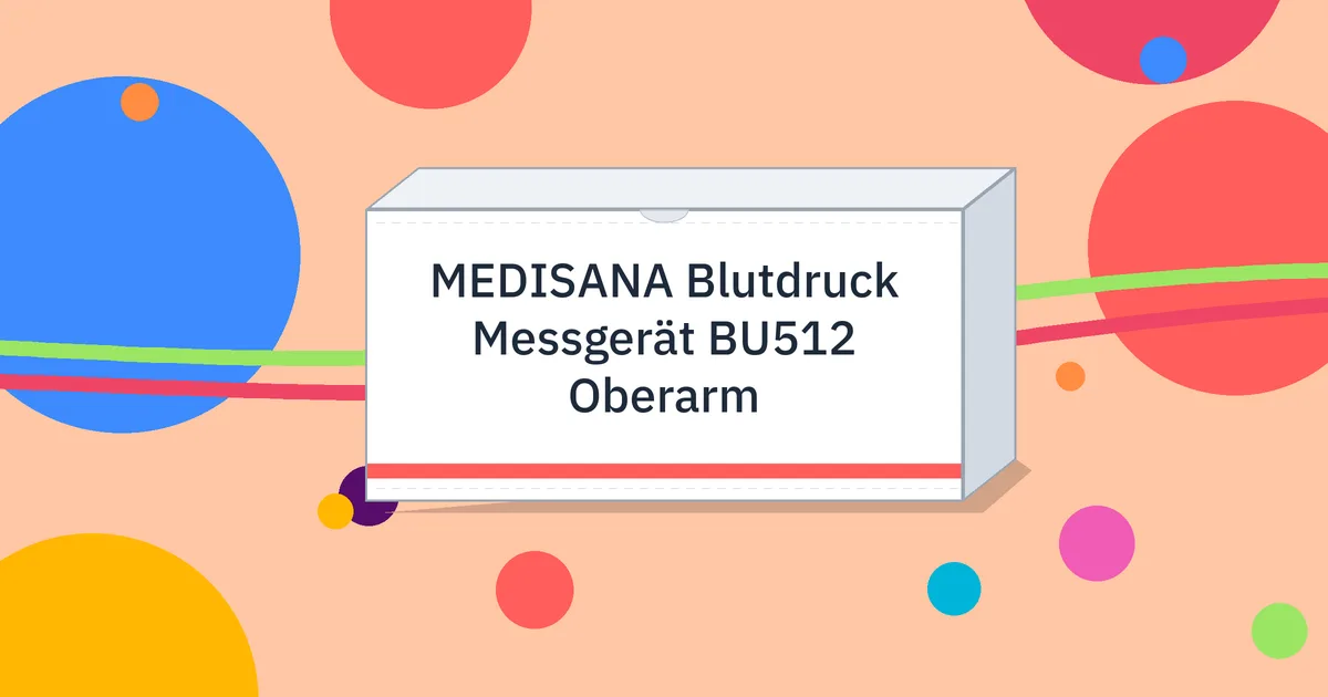 Symbolbild: Packung mit der Aufschrift MEDISANA Blutdruck Messgerät BU512 Oberarm (PZN 15570625) – Verfügbarkeit und Bezug in Apotheken in Frankfurt am Main