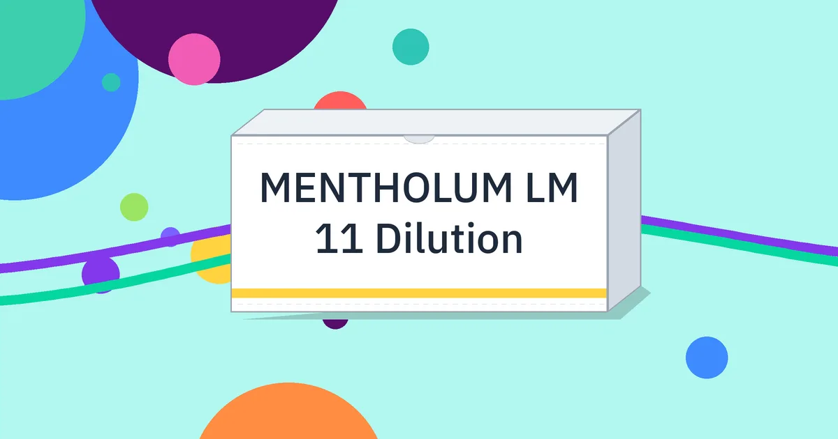 Symbolbild: Packung mit der Aufschrift MENTHOLUM LM 11 Dilution (PZN 13604656) – Verfügbarkeit und Bezug in Apotheken in Frankfurt am Main
