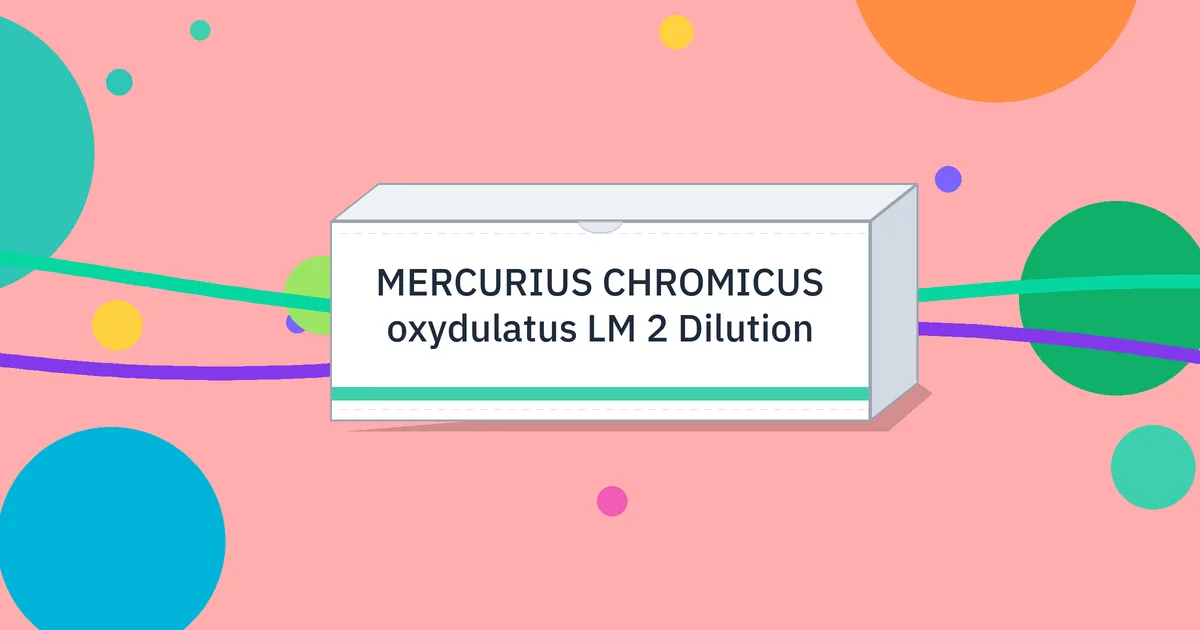 Symbolbild: Packung mit der Aufschrift MERCURIUS CHROMICUS oxydulatus LM 2 Dilution (PZN 12949376) – Verfügbarkeit und Bezug in Apotheken in Frankfurt am Main