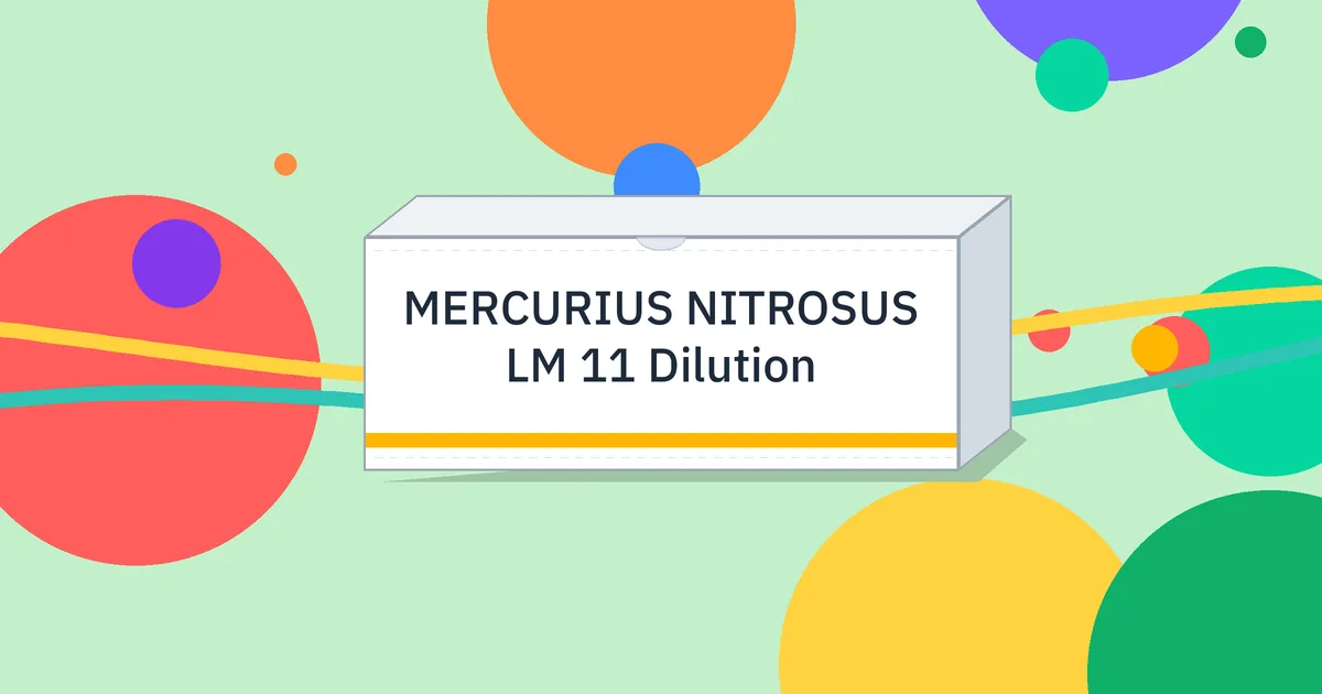 Symbolbild: Packung mit der Aufschrift MERCURIUS NITROSUS LM 11 Dilution (PZN 12952237) – Verfügbarkeit und Bezug in Apotheken in Frankfurt am Main