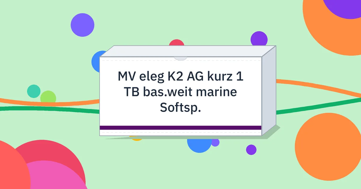 Symbolbild: Packung mit der Aufschrift MV eleg K2 AG kurz 1 TB bas.weit marine Softsp. (PZN 14608596) – Verfügbarkeit und Bezug in Apotheken in Frankfurt am Main