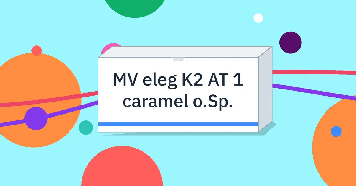 Symbolbild: Packung mit der Aufschrift MV eleg K2 AT 1 caramel o.Sp. (PZN 00529723) – Verfügbarkeit und Bezug in Apotheken in Frankfurt am Main