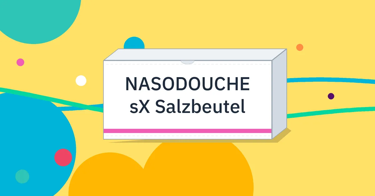 Symbolbild: Packung mit der Aufschrift NASODOUCHE sX Salzbeutel (PZN 00716425) – Verfügbarkeit und Bezug in Apotheken in Frankfurt am Main
