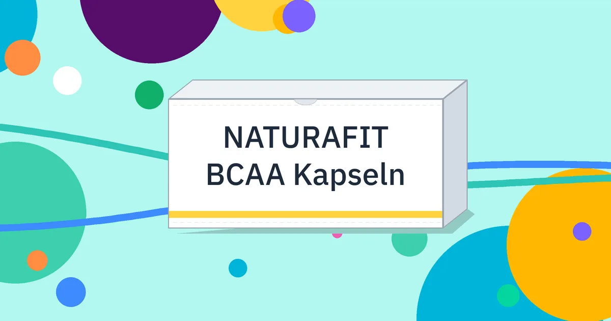 Symbolbild: Packung mit der Aufschrift NATURAFIT BCAA Kapseln (PZN 16122337) – Verfügbarkeit und Bezug in Apotheken in Frankfurt am Main