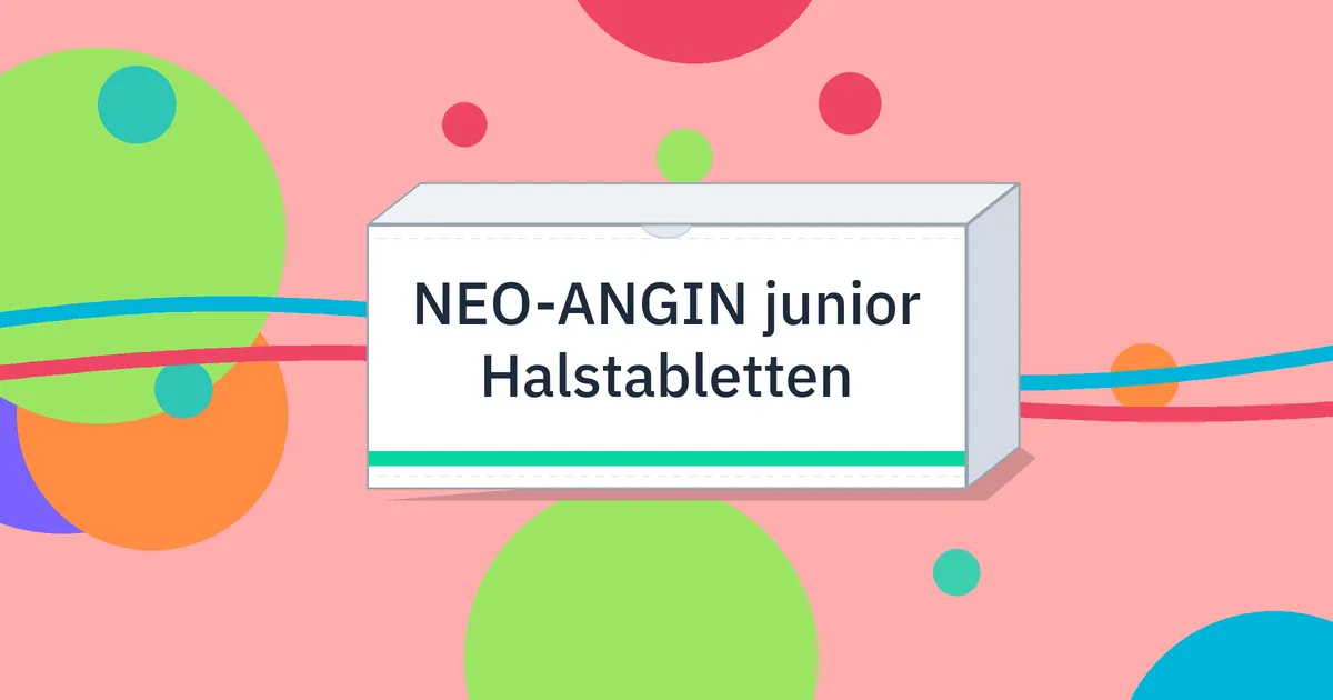 Symbolbild: Packung mit der Aufschrift NEO-ANGIN junior Halstabletten (PZN 16601150) – Verfügbarkeit und Bezug in Apotheken in Frankfurt am Main