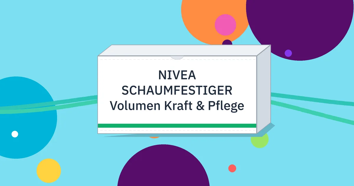 Symbolbild: Packung mit der Aufschrift NIVEA SCHAUMFESTIGER Volumen Kraft & Pflege (PZN 11326851) – Verfügbarkeit und Bezug in Apotheken in Frankfurt am Main
