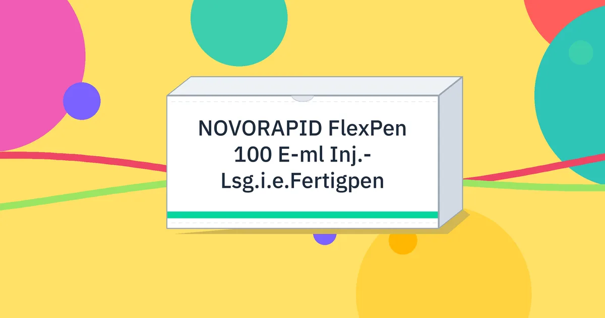 Symbolbild: Packung mit der Aufschrift NOVORAPID FlexPen 100 E-ml Inj.-Lsg.i.e.Fertigpen (PZN 06732922) – Verfügbarkeit und Bezug in Apotheken in Frankfurt am Main