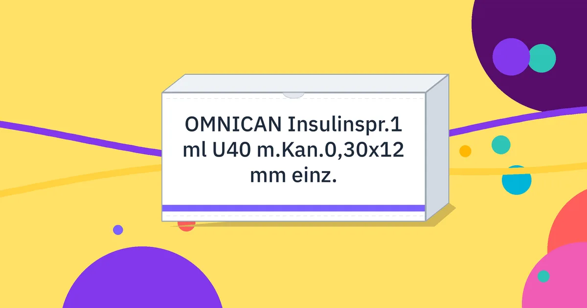 Symbolbild: Packung mit der Aufschrift OMNICAN Insulinspr.1 ml U40 m.Kan.0,30x12 mm einz. (PZN 00465124) – Verfügbarkeit und Bezug in Apotheken in Frankfurt am Main