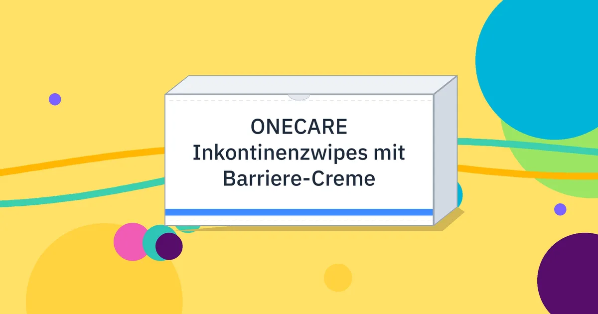 Symbolbild: Packung mit der Aufschrift ONECARE Inkontinenzwipes mit Barriere-Creme (PZN 19294613) – Verfügbarkeit und Bezug in Apotheken in Frankfurt am Main