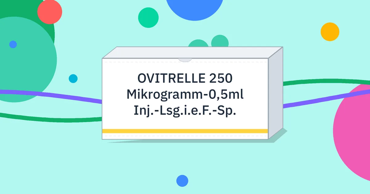 Symbolbild: Packung mit der Aufschrift OVITRELLE 250 Mikrogramm-0,5ml Inj.-Lsg.i.e.F.-Sp. (PZN 13651561) – Verfügbarkeit und Bezug in Apotheken in Frankfurt am Main