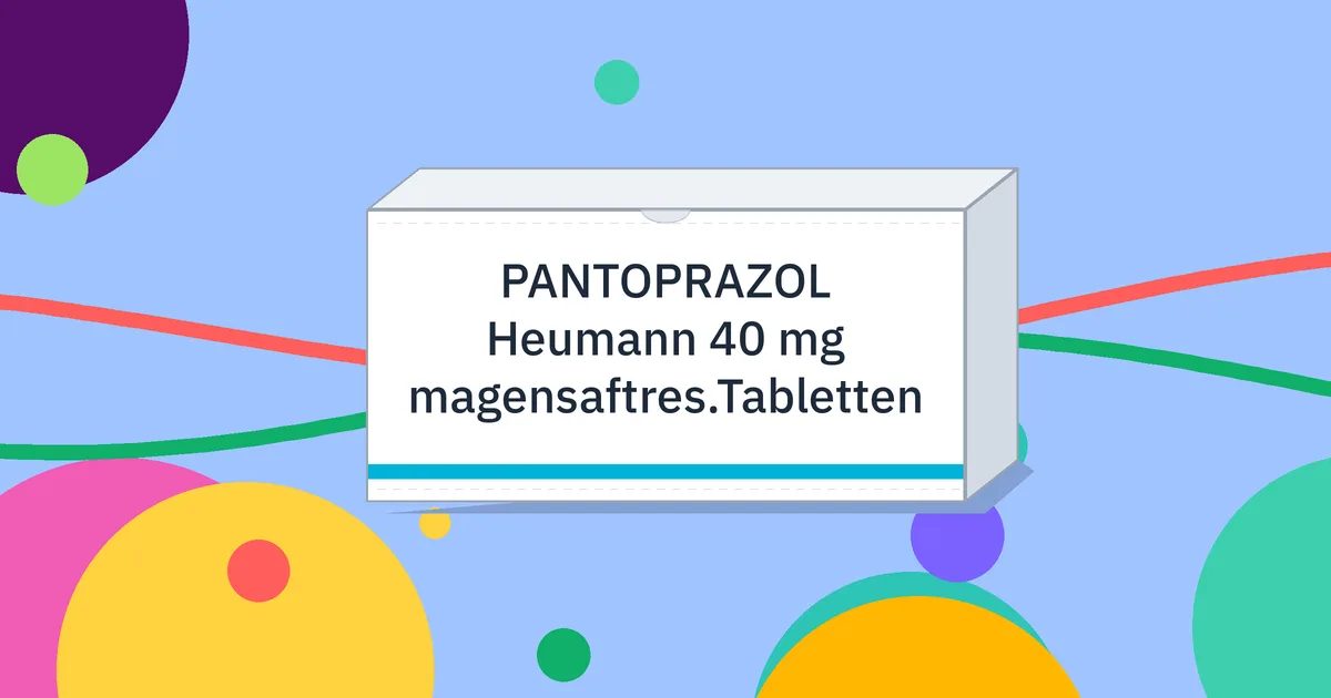 Symbolbild: Packung mit der Aufschrift PANTOPRAZOL Heumann 40 mg magensaftres.Tabletten (PZN 09192219) – Verfügbarkeit und Bezug in Apotheken in Frankfurt am Main